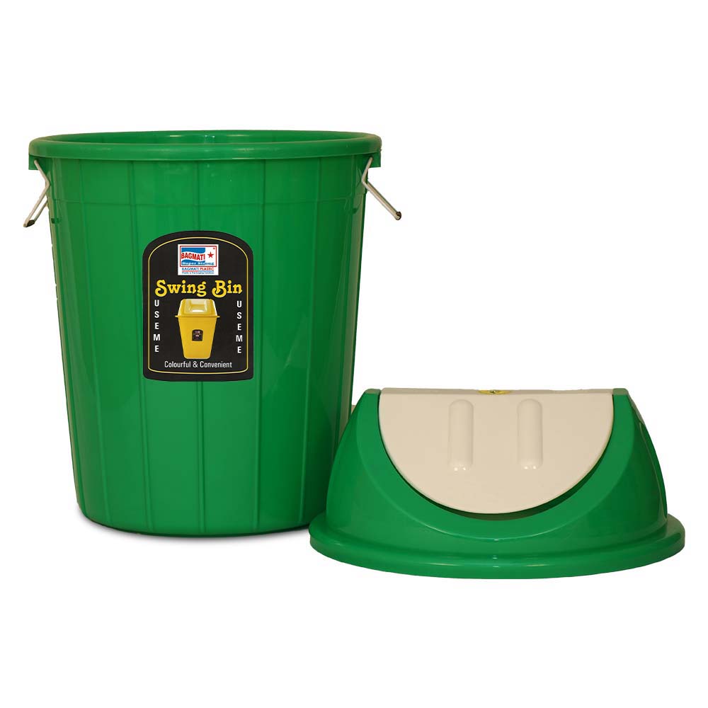 Strong Plastic Round Swing Bin 32 Ltr - Bagmatiplastic