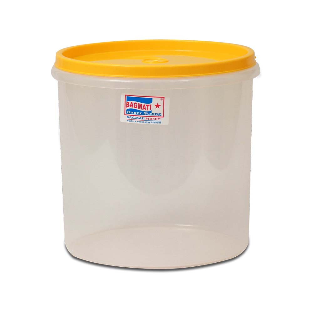 Clear Ultra Fresh Yellow Plastic Containers - Bagmatiplastic