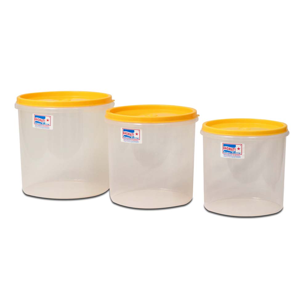 Clear Ultra Fresh Yellow Plastic Containers - Bagmatiplastic