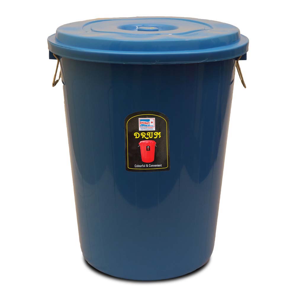 Strong 80 Litre Dustbin Or Drum With Lid - Bagmatiplastic
