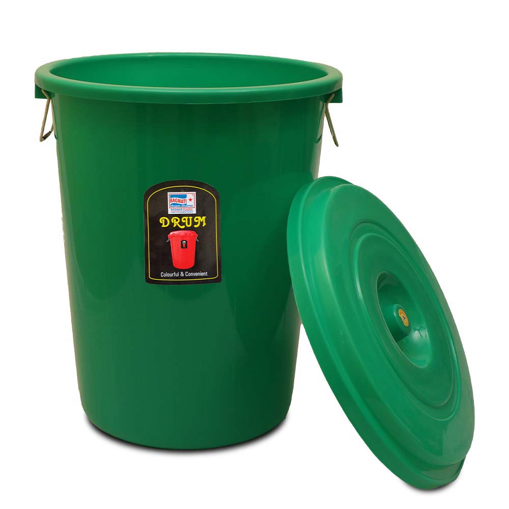Strong 80 Litre Dustbin Or Drum With Lid - Bagmatiplastic