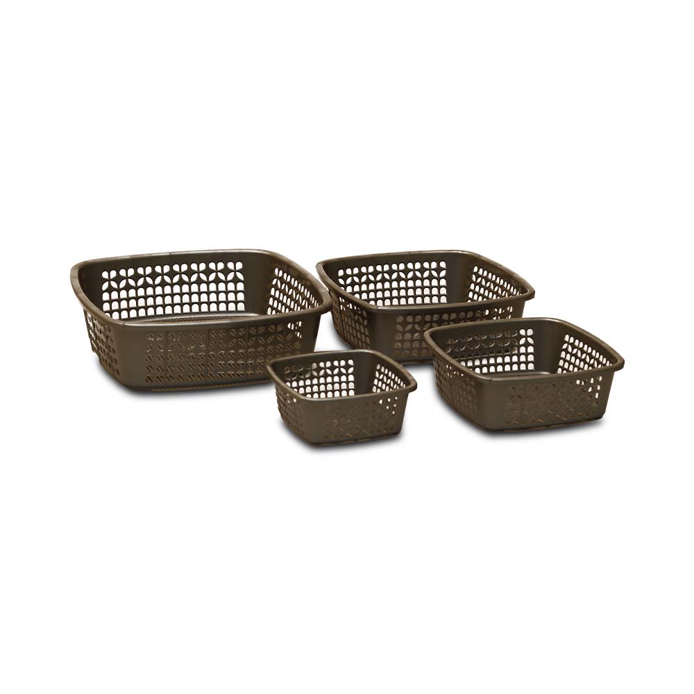 Colorful 4 Square Plastic Basket In Nepal - Bagmatiplastic